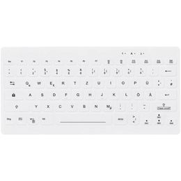 Cherry Tastatur "AK-C4112", wei&szlig;, B:21cm H:2,5cm T:30cm, Tastaturen, Tastatur