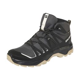Outdoorschuh Salomon "EXTEND MID GORE-TEX", Damen, Gr. 43, asphalt, gray gr&uuml;n, rainy day, Synthetik, Textil, Schuhe Outdoorschuh, wasserdicht dank Gore-Tex Membrane