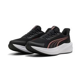 Laufschuh Puma "DASHER LITE SLIPTECH", Gr. 42,5, Puma schwarz, rose gold, Puma wei&szlig;, Textil, Schuhe Laufschuh, mit leicht profilierter Gummilaufsohle, mit Schlupfeinstieg
