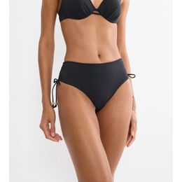 Bikini-Hose Triumph "Summer Twist Midi 01", Damen, Gr. 36, N-Gr, schwarz, Microfaser, Obermaterial: 77% Polyamid, 23% Elasthan, Badehosen Bikini-Hose, Eleganz und Komfort