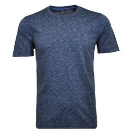 T-Shirt Ragman, Herren, Gr. S, blau (blau, melange, 707), Jersey, 70% Baumwolle 30% Polyester, regular fit, Shirts T-Shirt