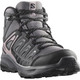 Wanderschuh Salomon "EXTEGRA MID GORE-TEX W", Damen, Gr. 42,5, excalibur, nine iron, nirvana, Synthetik, Textil, Schuhe Wanderschuh, wasserdicht dank Gore-Tex Membrane