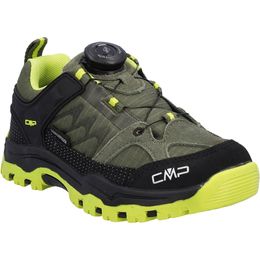 Outdoorschuh CMP "KIDS KIRUNA LOW FITGO TREKKING SHOES WP", Kinder, Gr. 31, kaki, acido, Leder, Synthetik, Schuhe Outdoorschuh, wasserdicht