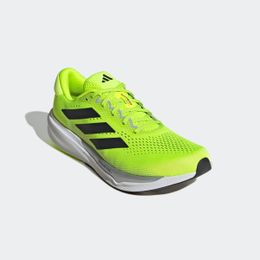 Laufschuh adidas Performance "SUPERNOVA STRIDE 2", Herren, Gr. 42,5, silber (lucid lemon, core schwarz, halo silber), Synthetik, Textil, Schuhe Laufschuh, f&uuml;r mehr Komfort