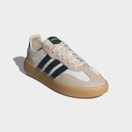 Sneaker adidas Sportswear "BARREDA DECODE KIDS", Damen, Gr. 36, sanftes wei&szlig;, collegiate navy, collegiate gr&uuml;n, Leder, Textil, Schuhe Sneaker, inspiriert vom adidas Handball Spezial, f&uuml;r Kinder & Jugendliche