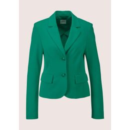 Madeleine Mode Jackenblazer MADELEINE "Blazer Kurzer Jersey-Blazer", Damen, Gr. 44, opalgr&uuml;n, Obermaterial: 65% Viskose CV. 30% Polyamid PA. 5% Elasthan EL., Modern, normal, Blazer Jackenblazer