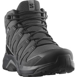 Wanderschuh Salomon "X-ADVENTURE RECON MID GORE-TEX", Herren, Gr. 45, asphalt, phantom, castlerock, Leder, Textil, Schuhe Wanderschuh, wasserdicht dank Gore-Tex Membrane