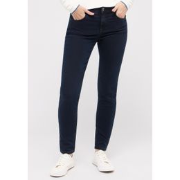 Slim-fit-Jeans Angels "SKINNY", Damen, Gr. 36, L&auml;nge 28, blau (blau blau), Denim/Jeans, Obermaterial: 78% Baumwolle, 21% Polyester, 1% Elasthan, slim fit, Jeans Slim-fit-Jeans