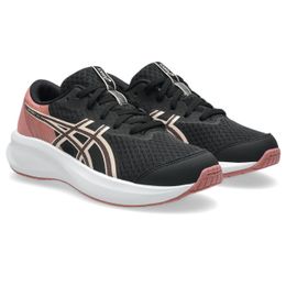Laufschuh asics "PATRIOT 14 GS", Kinder, Gr. 39, schwarz, pearl pink, Synthetik, Schuhe Laufschuh, f&uuml;r Kinder & Jugendliche