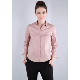 Klassische Bluse Imperial "IMP-C ED4BBE", Damen, Gr. M (38), rosa (quarzo), Web, Obermaterial: 79% Baumwolle, 18% Polyamid, 3% Elasthan, figurumspielend, mit Umschlag, Blusen Klassische Bluse, glockenf&ouml;rmige Form mit Bogensaum