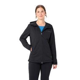 Softshelljacke Vaude "WOMEN'S ALL YEAR ELOPE SOFTSHELL JACKET II", Damen, Gr. 38, phantom blac, Obermaterial: 100% Polyester. Futter: 100% Polyester, normal, Jacken Softshelljacke, sportlicher Stil, winddicht, atmungsaktiv, wasserabweisend