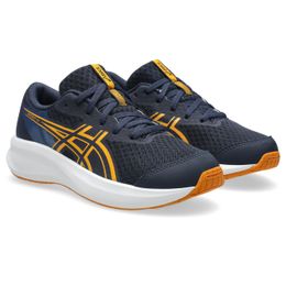 Laufschuh asics "PATRIOT 14 GS", Kinder, Gr. 37, midnight, yamabuki, Synthetik, Schuhe Laufschuh, f&uuml;r Kinder & Jugendliche