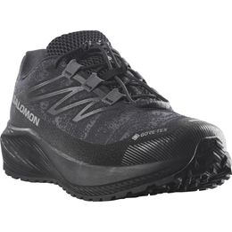 Laufschuh Salomon "AERO FLOW GRVL GORE-TEX", Damen, Gr. 42, asphalt, schwarz, cloudburst, Synthetik, Textil, Schuhe Laufschuh, wasserdicht