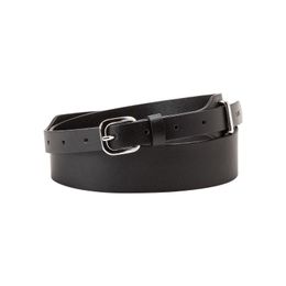 Levi's Lederg&uuml;rtel LEVI'S "MODERN WESTERN BELT", Damen, Gr. 105, schwarz (regular schwarz), Rindsleder, G&uuml;rtel Lederg&uuml;rtel