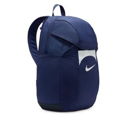 Sportrucksack Nike "NK ACDMY TEAM BKPK 2.3", midnight navy, midnight navy, wei&szlig;, Rucks&auml;cke, Damen, Obermaterial: 90% Polyester, 10% Nylon, Sportrucksack, f&uuml;r Training, 30 Liter Volumen, mit Vordertasche f&uuml;r Ball