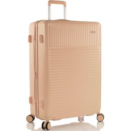 Hartschalen-Trolley Heys "Pastel, in verschiedenen Farben und Gr&ouml;&szlig;en", Damen, Gr. B/H/T: 51cm x 76cm x 30cm 109 l, beige (creme), Polycarbonat-Verbundwerkstoff, Koffer Hartschalen-Trolley, Heys Handgep&auml;ck-Koffer TSA Schloss Volumenerweiterung