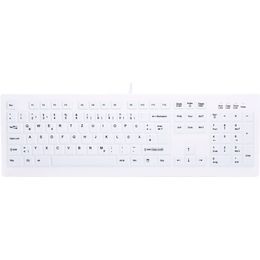 Cherry Tastatur "AK-C8100F-U1-W/GE", wei&szlig;, B:19,5cm H:3,5cm T:47cm, Tastaturen, Tastatur