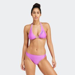 Bustier-Bikini adidas Performance "SPW NECKH BIK V", Damen, Gr. L, N-Gr, lila (lila burst, preloved lila), Obermaterial: 78% Polyester, 22% Elasthan, Bikini-Sets Bustier-Bikini