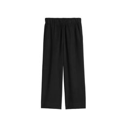 Marc O'Polo Culotte MARC O'POLO DENIM, Damen, Gr. XL, N-Gr, schwarz, Web, Obermaterial: 100% Lyocell, relaxed fit kn&ouml;chellang, Hosen Culotte, relaxed fit aus LENZING Lyocell