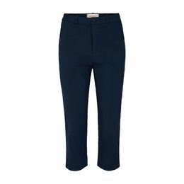 Caprihose Freequent "FQSOLVEJ-CA", Damen, Gr. XL, N-Gr, blau (navy), Web, Obermaterial: 76% Viskose, 21% Polyamid, 3% Elasthan, unifarben, slim fit 3/4-L&auml;nge, Hosen Caprihose, Sommerhose 3/4-L&auml;nge mit Viskose und Stretch