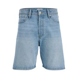 Jack & Jones PlusSize Shorts "JJITONY JJORIGINAL SHORTS AKM 111 PLS", Damen, Gr. 44 (5XL), N-Gr, light blau denim, Web, Obermaterial: 100% Baumwolle, JACK & JONES PLUSSIZE, Abriebeffekte, relaxed fit knielang, Hosen Shorts