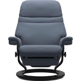 Relaxsessel stressless "Sunrise", blau (sparrow blau paloma), B:88cm H:103cm T:78cm, Leder BATICK: BATICK ist ein leicht korrigiertes, durchgef&auml;rbtes und genarbtes M&ouml;belleder, bei dem die meisten Unebenheiten und Spuren in der Regel entfernt wurden.;Leder PALOMA: PALOMA ist ein durchgef&auml;rbtes Semianilin-M&ouml;belleder mit nat&uuml;rlicher Narbung.;ROHLEDER Stoff Q2 FARON: Ein fester zuverl&auml;ssiger Boucl&eacute; mi