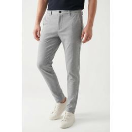 Only & Sons Chinos ONLY & SONS "ONSMARK SLIM DITSY 020934 PANT NOOS", Herren, Gr. 28, L&auml;nge 30, blau fog detail:lgm, Web, Obermaterial: 64% Viskose, 31% Polyester, 5% Elasthan, unifarben, slim fit lang, Hosen Chinos, Viskosemischung, slim fit