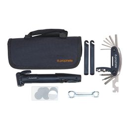 Prophete Fahrrad Reparatur-Set, mit Minipumpe, mit Klettverschluss- Rahmenhalterung