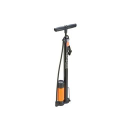 Prophete Standpumpe, f&uuml;r alle Ventilarten, 7 bar, mit Manometer, inkl. Adapter-Set, mit klappbarem Standfu&szlig;, ergonomisch geformter Griff, Aluminium