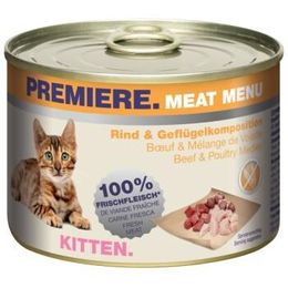 Premiere Meat Menu Kitten Rind und Gefl&uuml;gelkomposition 24x200 g
