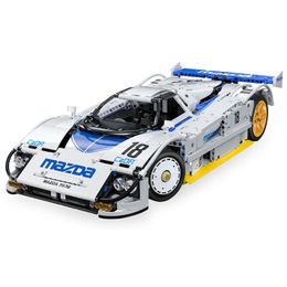 Jamara CaDA Mazda 787B 1:10 wei&szlig; Bricks