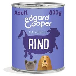 Edgard & Cooper Nassfutter Hund, Adult, Rind 6x800 g