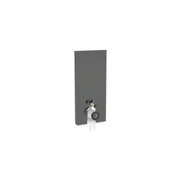 Geberit Stand-WC-Modul Monolith Plus BH 114cm, Fr. Gl. la., S. Alu SW-chrom (131233JK7)