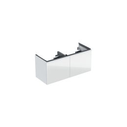 Geberit Doppelwaschtisch-Unterschrank Acanto 1 La., 1 I-Lade, B 119cm, w g / w g / w (503007012)