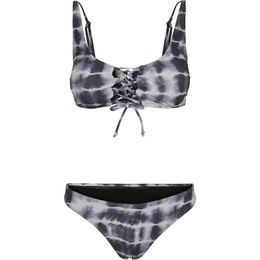Urban Classics Damen Urban Classics B&uuml;gel-Tankini &raquo; Damen Ladies Lace Up Tie Dye Bikini&laquo; M, N-Gr