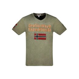 Geographical Norway Shirt "Jimdo" in Khaki - 45% | Gr&ouml;&szlig;e 152 | Kinder-oberteile