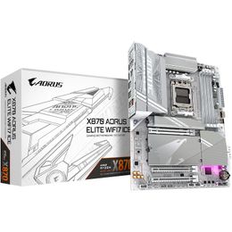 Gigabyte Mainboard &raquo;X870 AORUS ELITE WIFI7 ICE Mainboard - Unterst&uuml;tzt AMD Ryzen 9000 CPUs&laquo; silber Speicherkan&auml;le: Zweikanalig