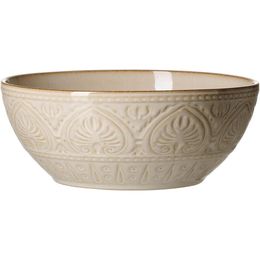 Ritzenhoff Breker Schale Omara, Beige, Keramik, rund, 23x9x23 cm, Essen & Trinken, Geschirr, Schalen & Sch&uuml;sseln, Schalen