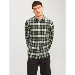 Jack & Jones Jack & Jones Herren Langarmhemd &raquo;JJJOSHUA FALL FLANNEL SHIRT LS&laquo; gr&uuml;n M, N-Gr