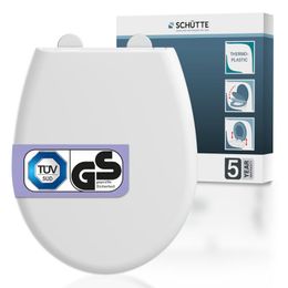 Sch&uuml;tte WC-Sitz &raquo;WHITE PREMIUM&laquo; Thermoplast, Absenkautomatik, Schnellverschluss, belastbar bis 300 kg Thermoplast