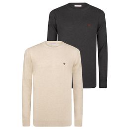 Felix Hardy Herren Rundhalspullover &raquo;Pullover mit Rundhalsausschnitt 2er-Pack&laquo; XXL