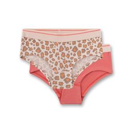 Sanetta 2er-Set: Pantys in Beige/ Rot - 40% | Gr&ouml;&szlig;e 164 | Kinder-waesche