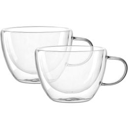 Leonardo Gl&auml;ser-Set &raquo;DUO&laquo; 360 ml, 2-teilig transparent Borosilikatglas