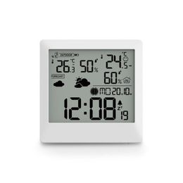 Hama Wetterstation &raquo;Wetterstation "Palawan" mit Au&szlig;ensensor, Funk, Wecker&laquo; () Innen-/Au&szlig;entemperatur, Hygrometer wei&szlig;