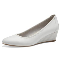 Tamaris Damen Pumps &raquo;Borage&laquo; eleganter Pumps mit ANTIslide, Businessschuh f&uuml;r Damen wei&szlig; 35 (2,5/3)