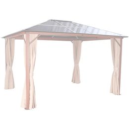 Konifera Pavillon-Ersatzdach Dachplatten f&uuml;r &raquo;Holzoptik&laquo;, BxT: 300x365 cm braun