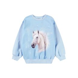 Molo Sweatshirt in Hellblau - 60% | Gr&ouml;&szlig;e 104 | Kinder-sweatshirts-jacken