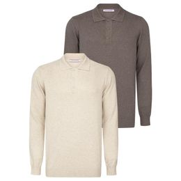 Felix Hardy Herren Polokragenpullover &raquo;Pullover mit Polo-Kragen 2er-Pack&laquo; XXL