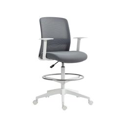 HOMCOM B&uuml;rostuhl-61,5L x 57,5B x 121H cm-Grau | Gr.: onesize