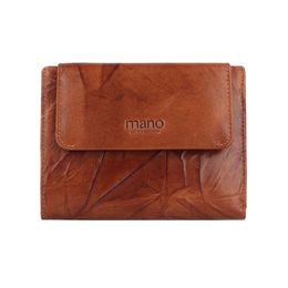 mano Donna Aurona Geldb&ouml;rse RFID Leder 14 cm in cognac | Gr.: onesize